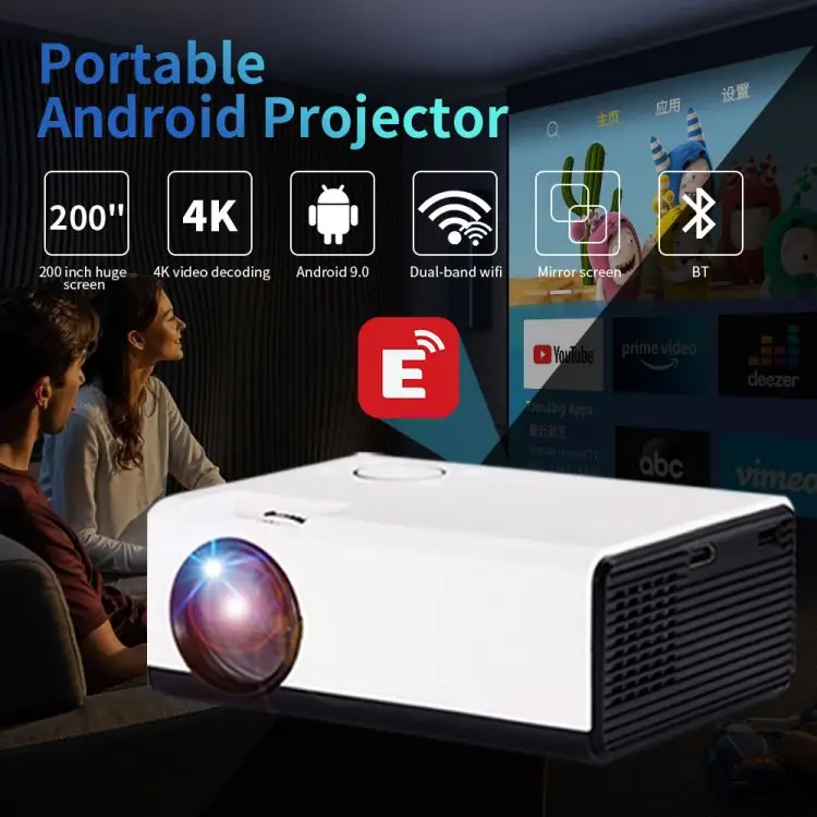 Dependable Performance 4k Portable Smart Android Projector Mobile ...