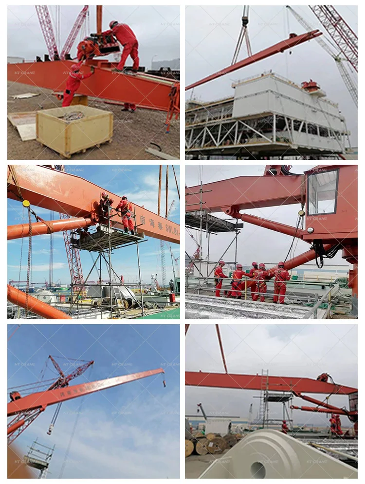 Haitai Marine Knuckle Boom Crane 1 Ton - CCS BV Certified