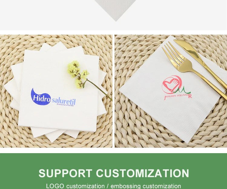 17 Gsm Customised Paper Table Tissue Napkins - Ultra Soft