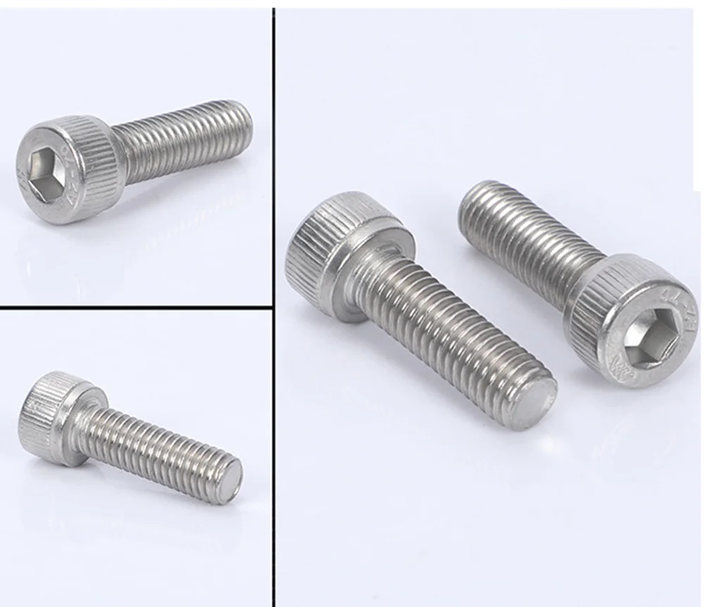 DIN 912 Hex Socket Head Cap Screw Ss304 Ss316 Stainless Steel Hexagon Socket Head Cap Screw ...