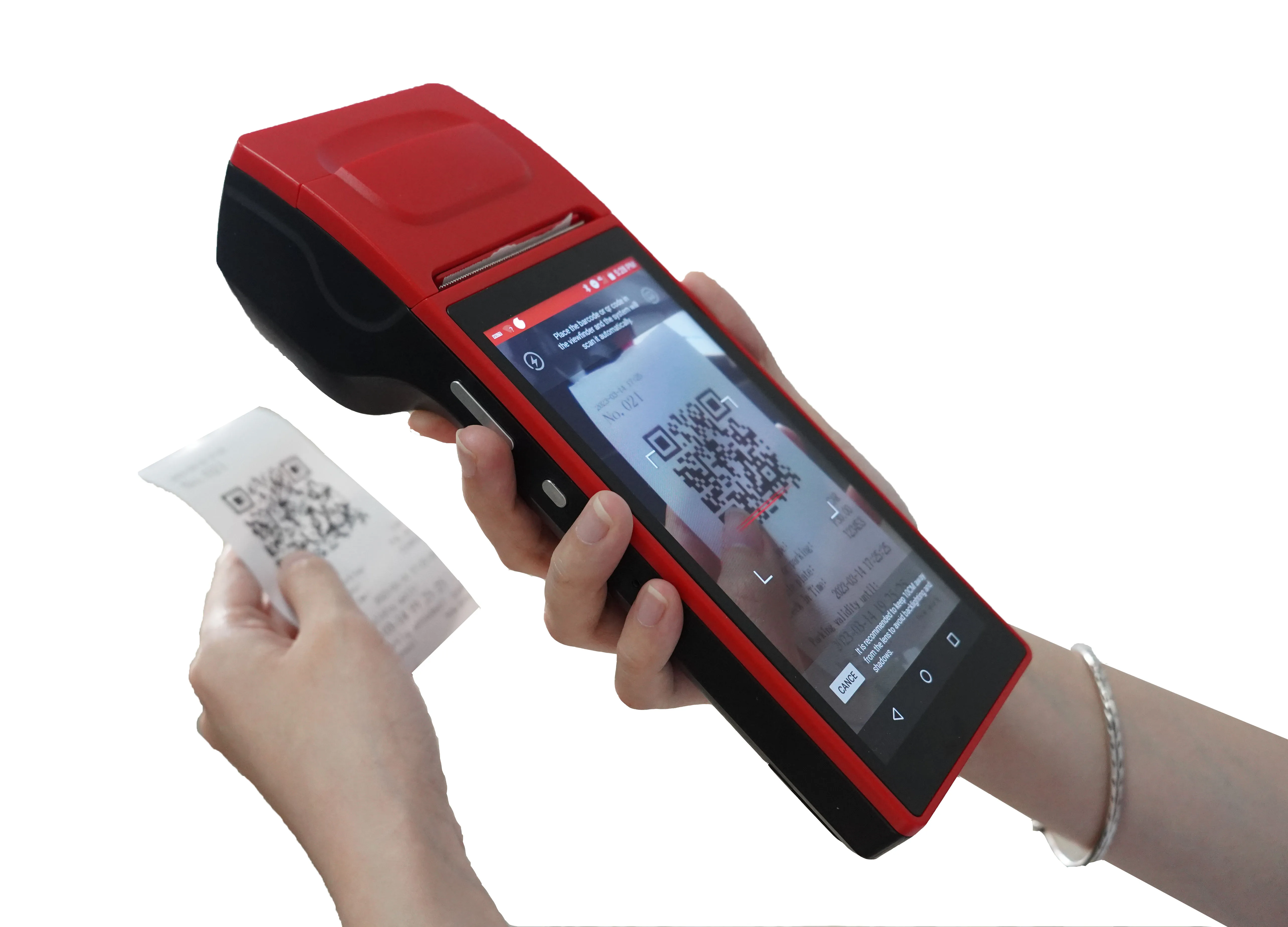Goodcom Touch Screen Terminal Pos Qr Code Android Device Pos Systems Handheld Parking Ticket ...