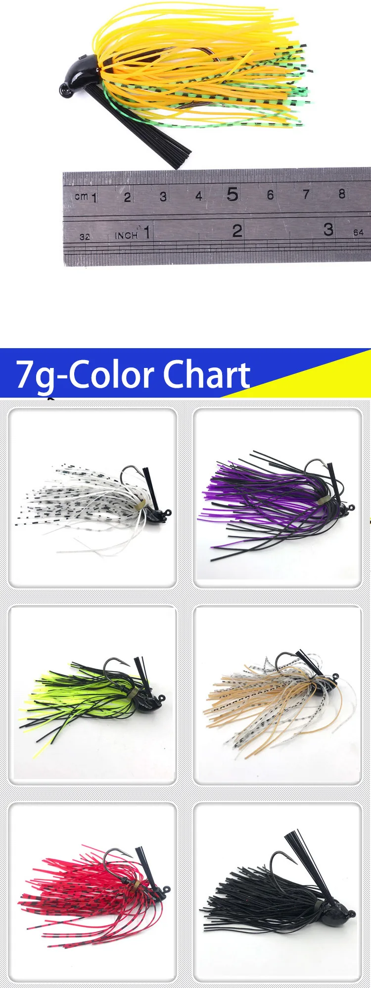 Wholesale 7g 10g 14g Tungsten Football Weedless Rubber Jig Bass Fishing ...