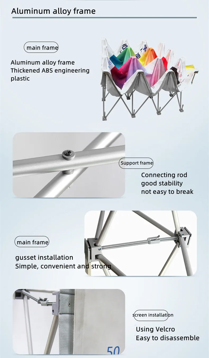 Pop Up Banner Display Stand Magnetic Portable Pop Up Display Background ...