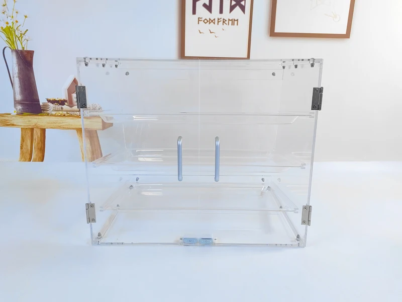 1-Shelf High Transparent Eco-Friendly Modern Acrylic Corner Retail ...
