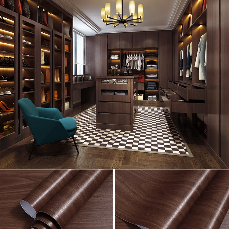 Anti-scarch Wallpaper Funiture Sticker Self-adhesive Wood Grain Pvc ...