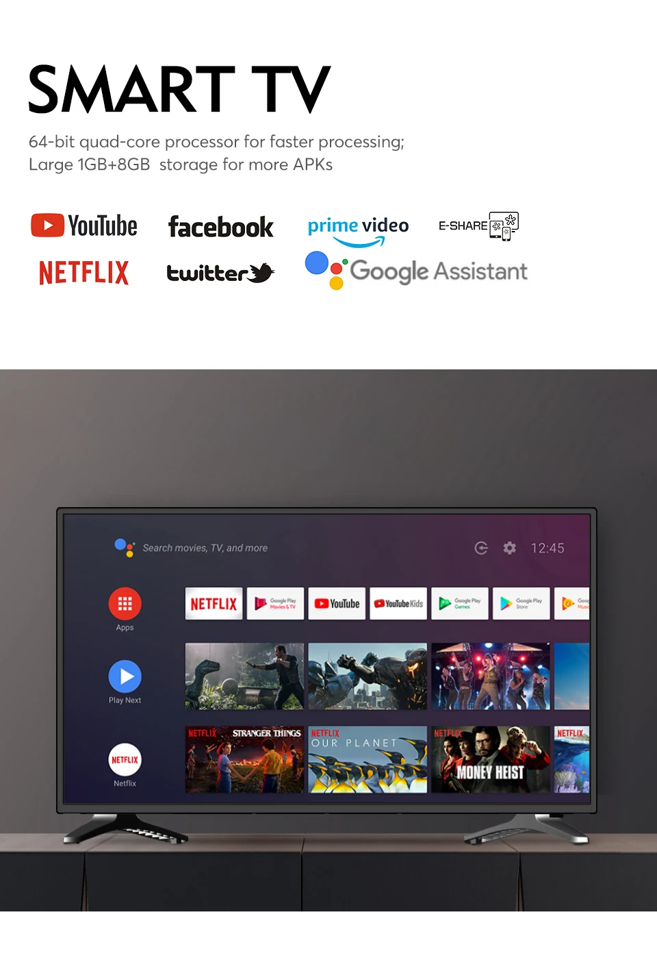 32dn4 Smart Television 32 Inch Asano Television 4k Full High Definition Big Screen Smart Tv ...