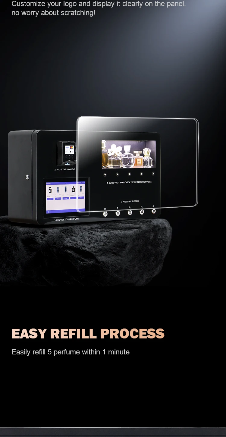 DKM Wall Mounted Perfume Vending Machine - Smart & Customizable