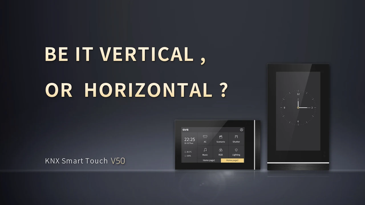 GVS KNX Smart Home 5 Inch KNX Touch Screen Panel Control V50