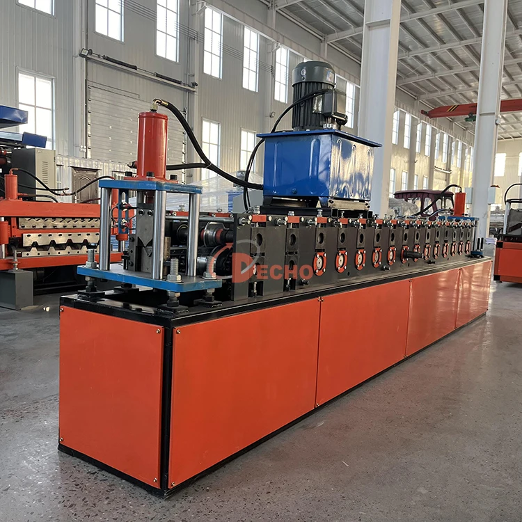 Automatic Supermarket Storage Shelf Column Roll Forming Machine Shelves ...