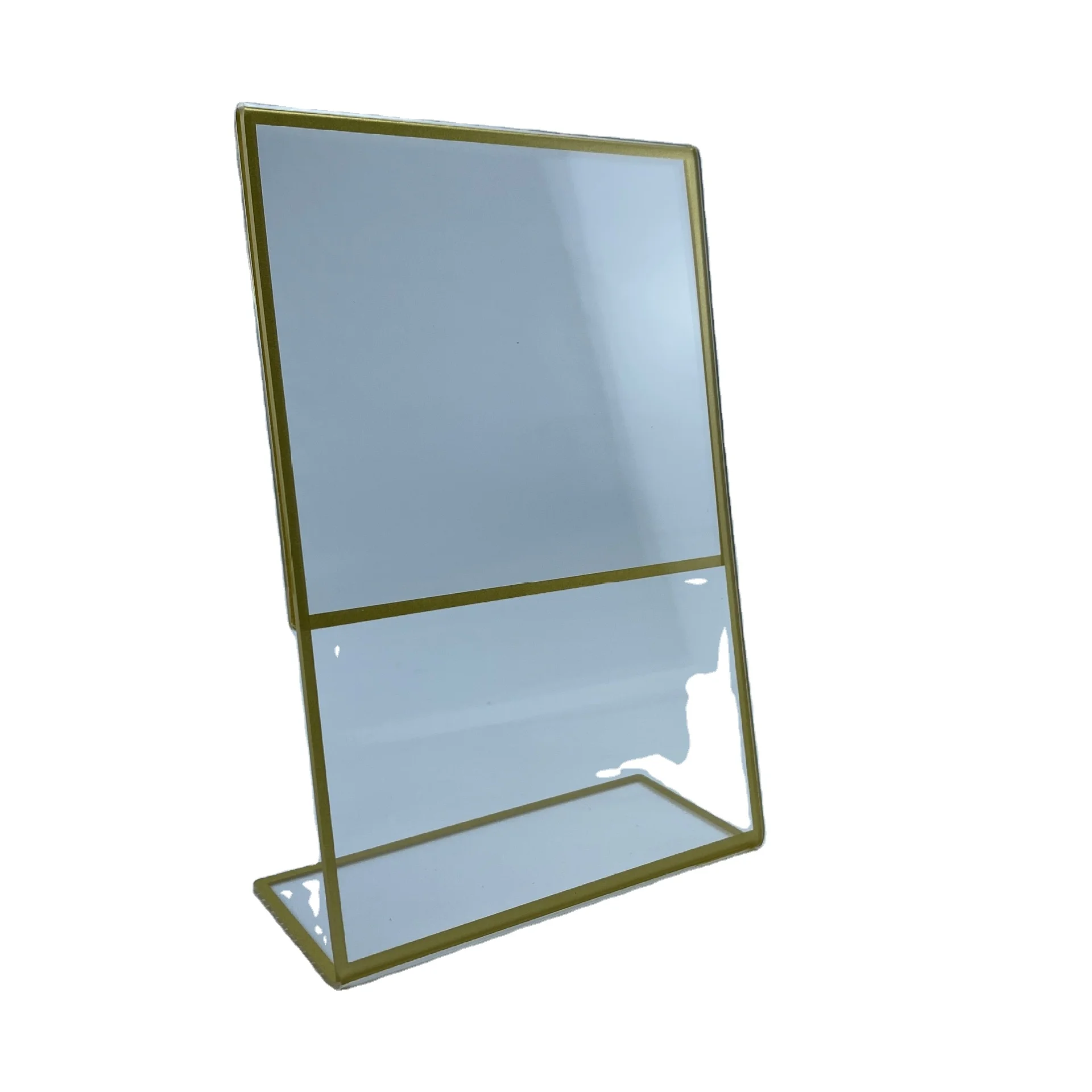 Transparent L Shaped Display Station Digital Frame Clear Acrylic ...