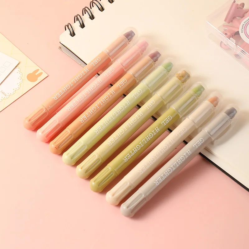 Eco-friendly Gel Highlighter Set - Smooth Writing Experience