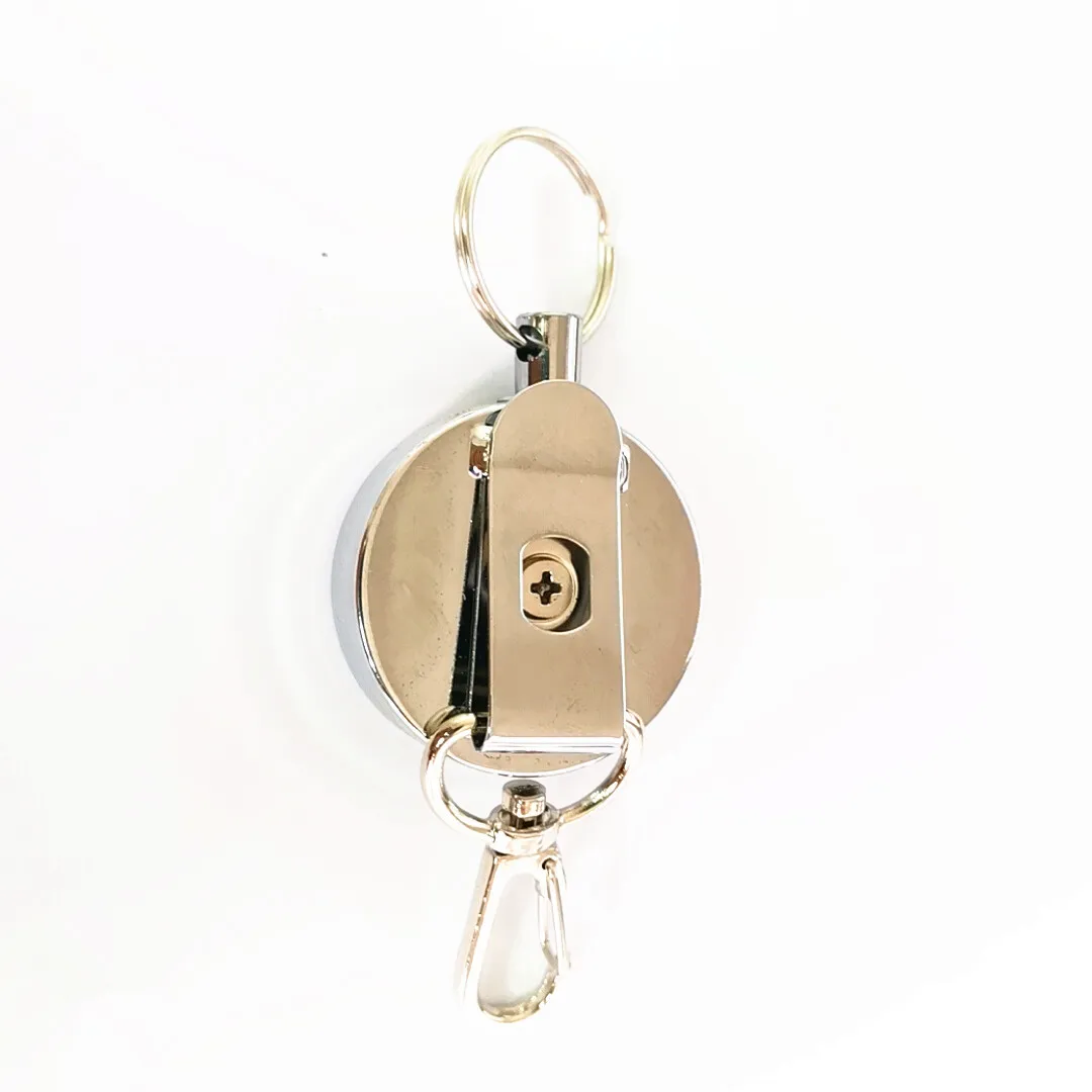 Resilience Steel Wire Rope Elastic Keychain Recoil Sporty Retractable ...