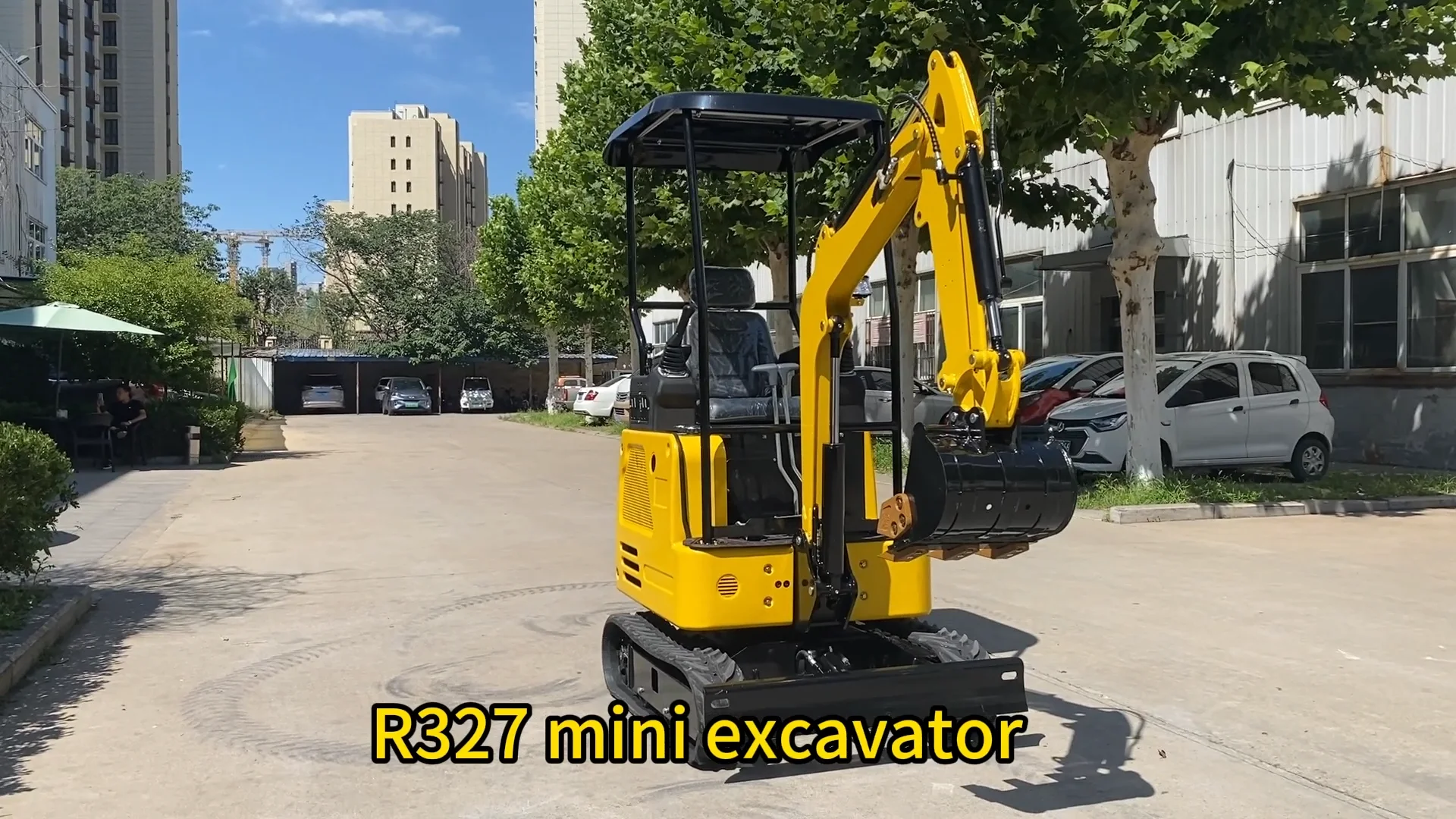 Digging Trenches Crawler Mini Bagger Hydraulic Small Excavator ...
