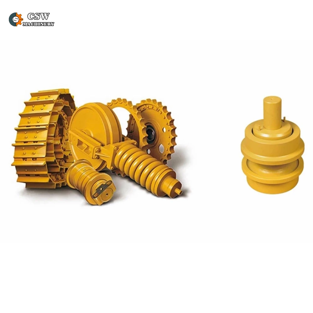 Undercarriage Spare Parts Excavator Carrier Roller Top Wheel Roller For ...