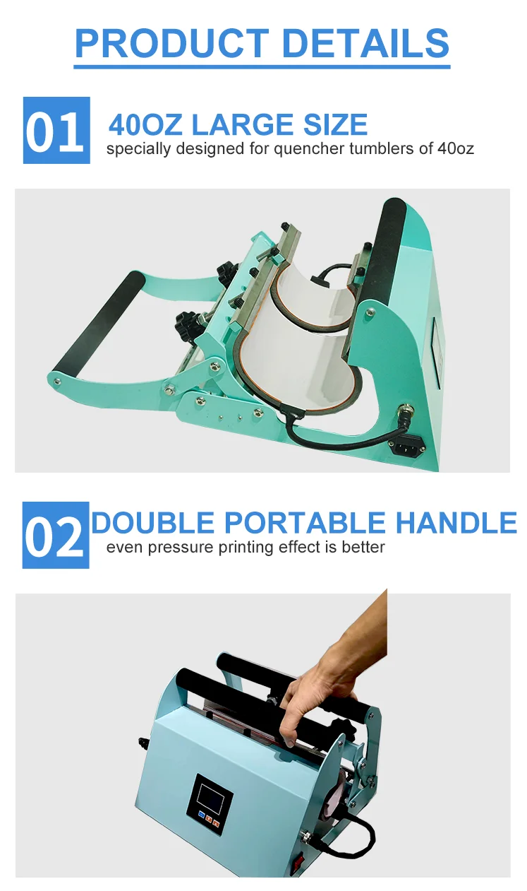 Colorking 40oz Mug Heat Press Machine For Stainless Steel Vacuum Adventure Travel Mug Sport ...