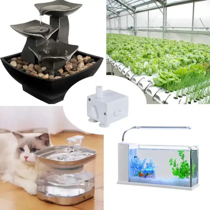 Small Fish Tank Submersible Pump Mini Pet Fountain Pumps Dc5v With Usb ...