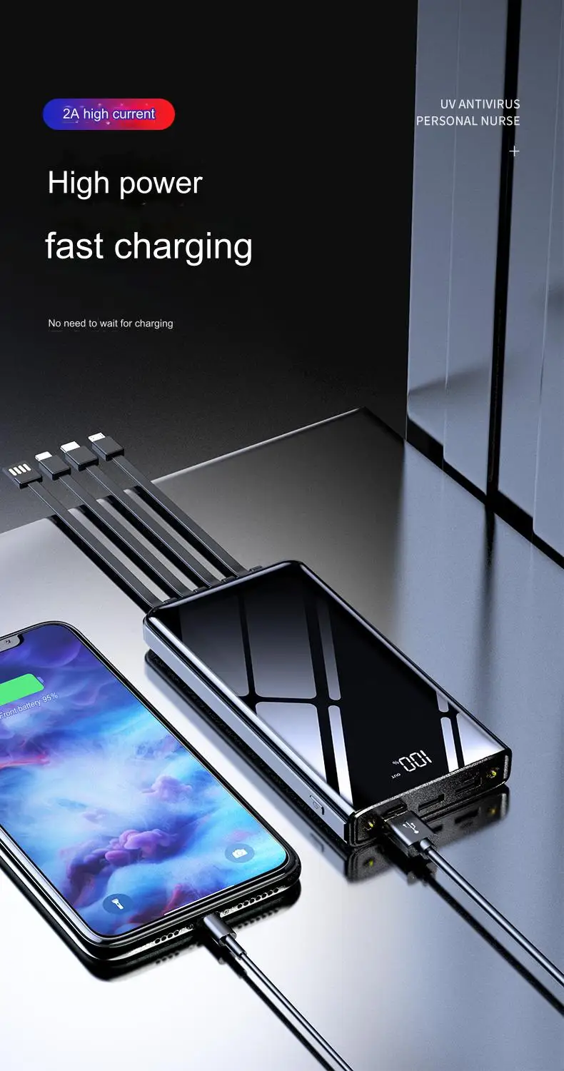 Built-in 4-wire 50000mah Power Banks & Power Station Consumer ...