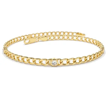 18k Pure Gold Custom Au750 Solid Chain Jewelry Large Gold Bracelet 3-7 ...