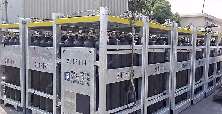 SEFIC Offshore Platform Industrial Gas Cylinder Rack DNV