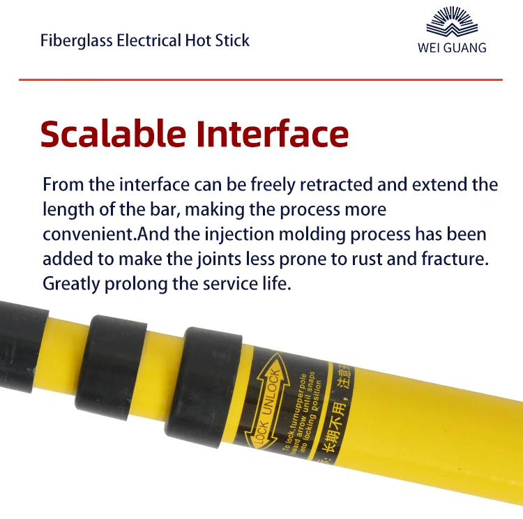 High Quality Telescopic Fiberglass Electrical Hot Sticks