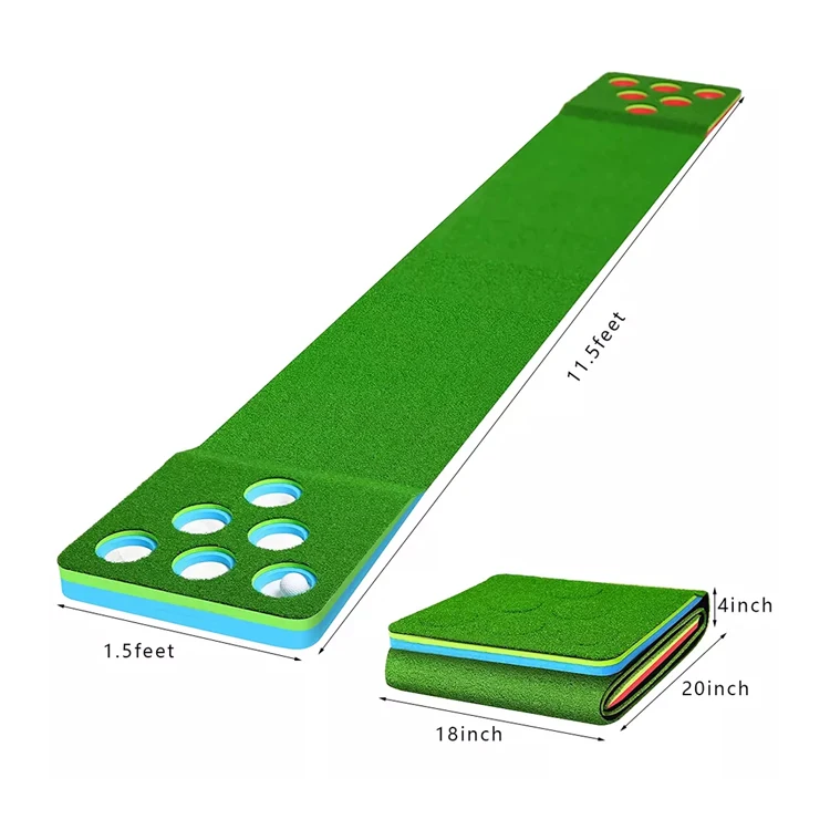 Mini Golf Set Training Aid Indoor With 115 Putting Green Mat2 Putters4 Balls1 Bag Buy
