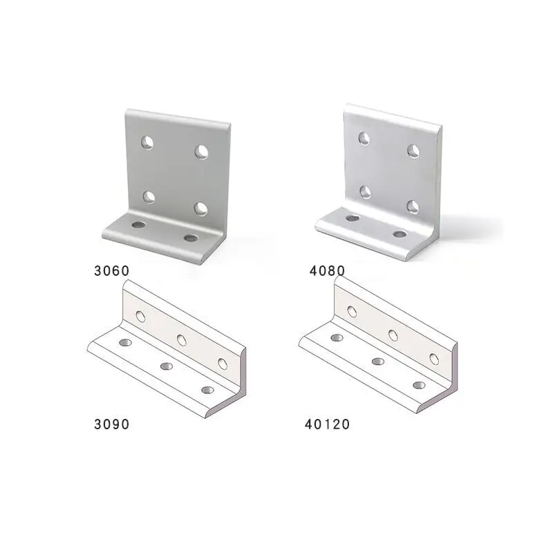 6-hole Inside Corner Bracket Vertical Connection Angle 3060/4080/3090 ...