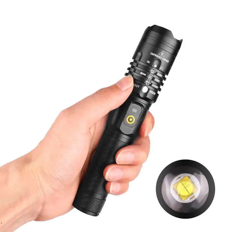 Hot Selling P50 Led 2000 Lumen High Power Led Flashlight Zoom Focus ...