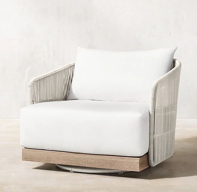 New Arrival Outdoor Furniture Wrapped in All-weather Rope Classic Teak ...