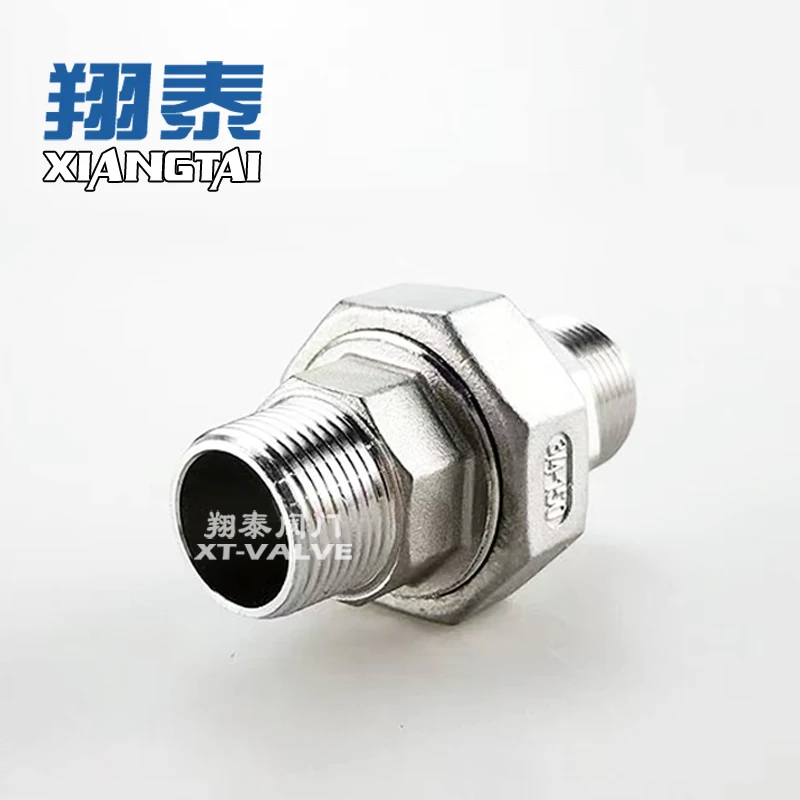 304 316 Stainless Steel Male Fitting Double End Threaded Connection ...