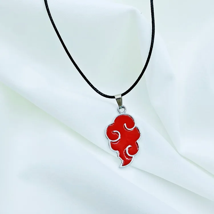 Akatsuki Red Cloud Pendant Necklace For Women Narotos Anime Accessories ...