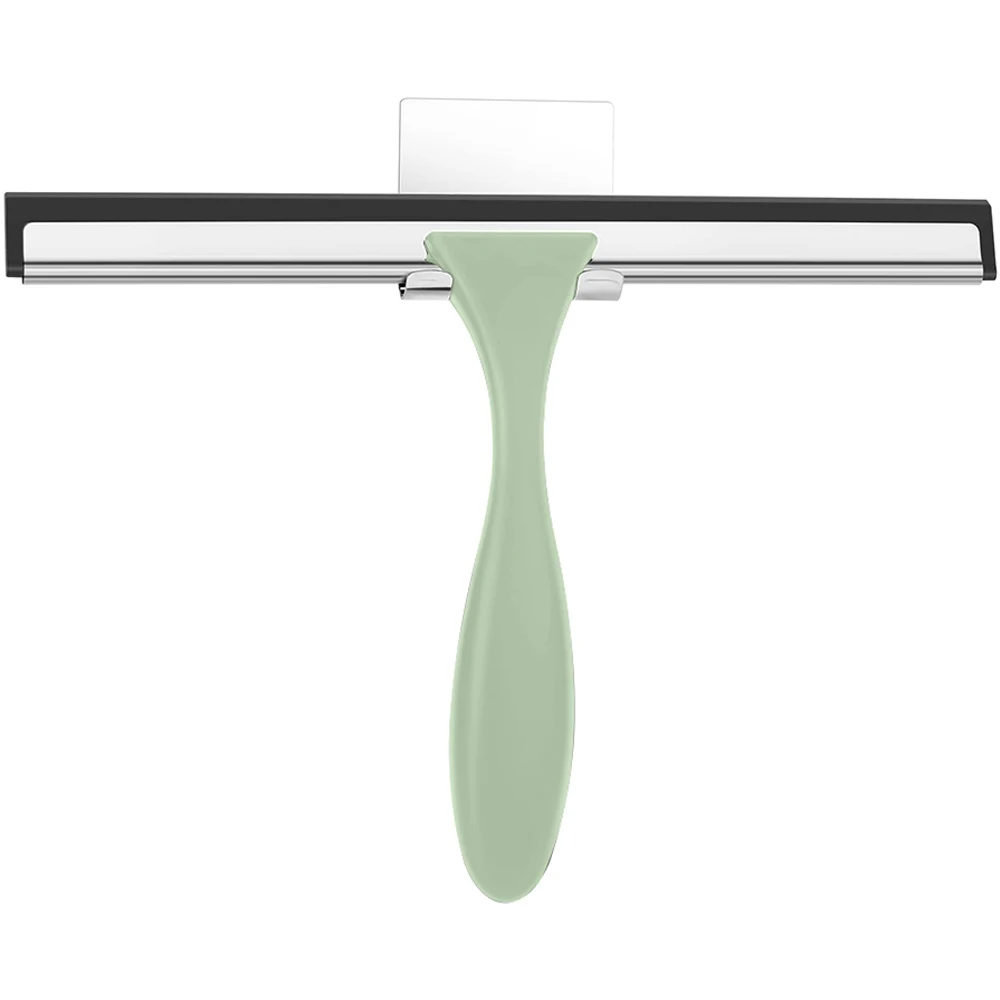Luxury Bathroom Glass Shower Wiper Blade Window Cleaning Squeegee Metal ...