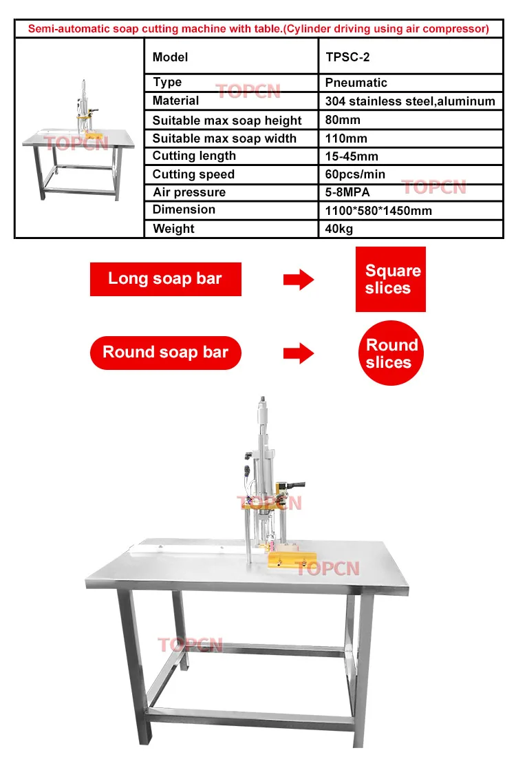 Automatic Big Block Glycerin Transparent Soap Slicing Machine