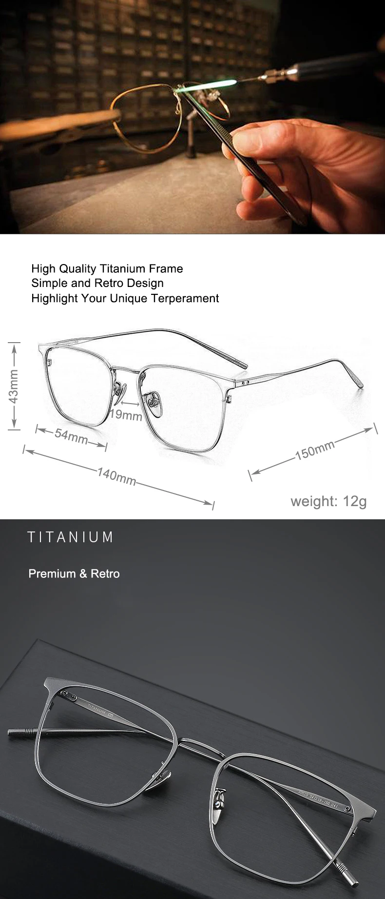 Glazzy Prescription Titanium Myopia Frames - Latest Eyewear