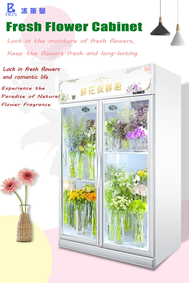 Flower Cabinet Commercial Refrigerator Fresh-keeping Cabinet Florist ...