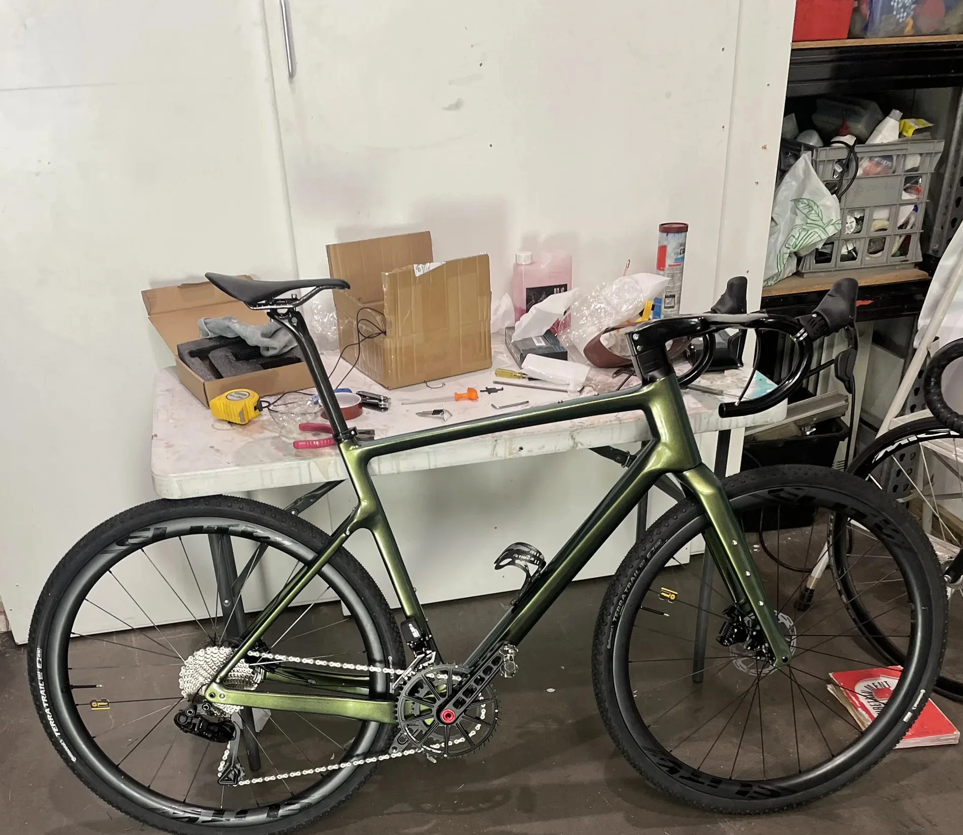 BXT Gravel Frame - Carbon 700C 58cm with Full Hidden Cable Routing