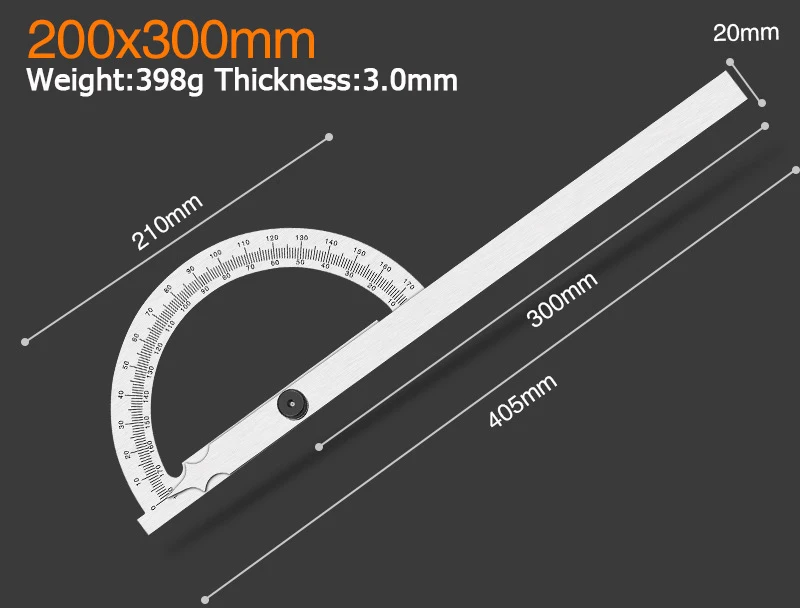 Stainless Steel Adjustable Angle Finder Ruler - Professional Tool