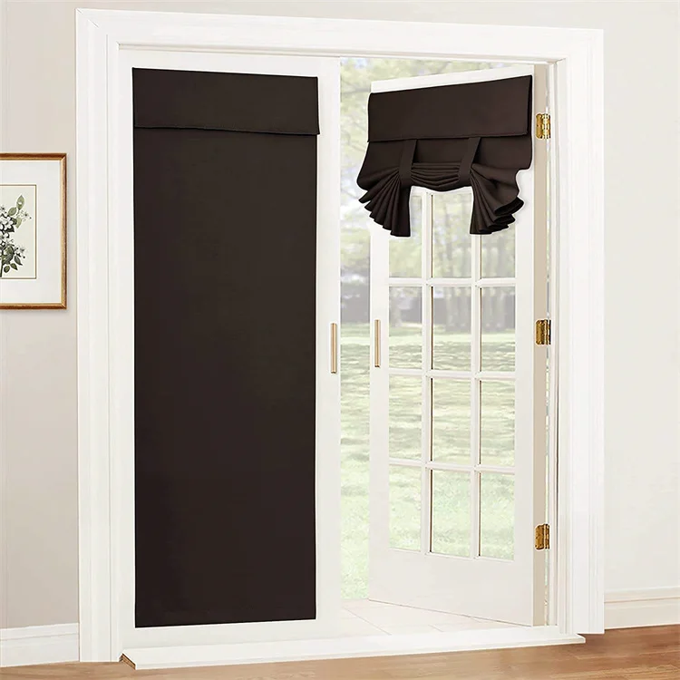 French door blackout curtains store