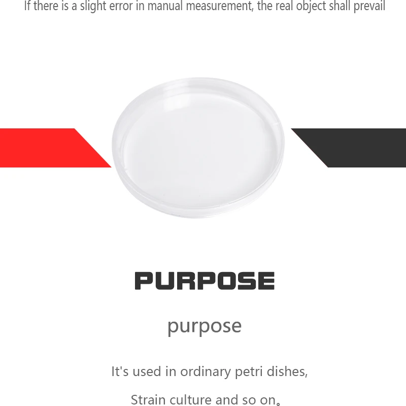 High Quality Plastic Transparent Circular Petri Dish 90 mm Diameter for ...