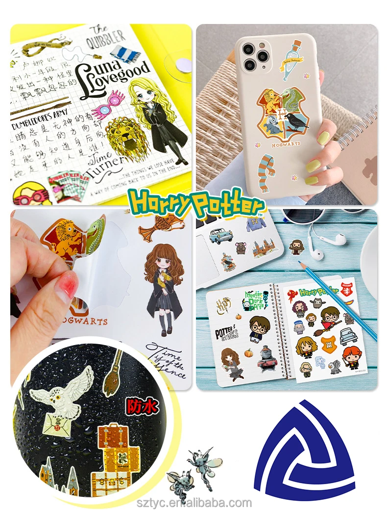 Custom Trendy Vinyl Cartoon Characters Laptop Computer Die Cut Stickers ...