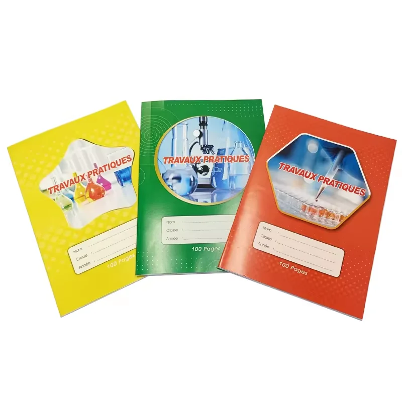 Customized notebooks A4 Size French Line TP Note Books Woodfree Inner ...