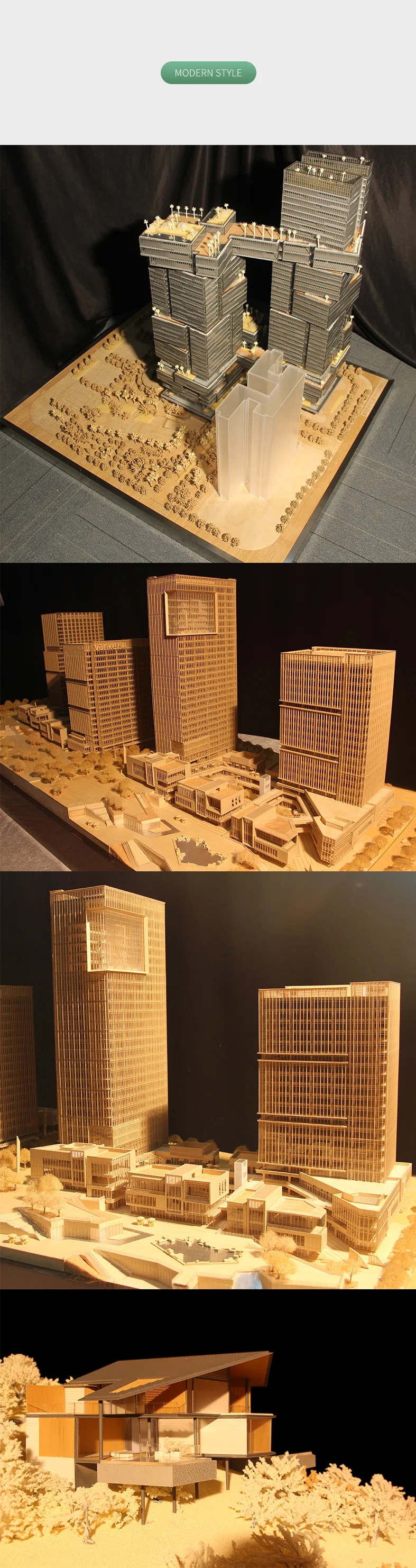 House Model/architectural Maquette/ Miniature Models With Landscape ...