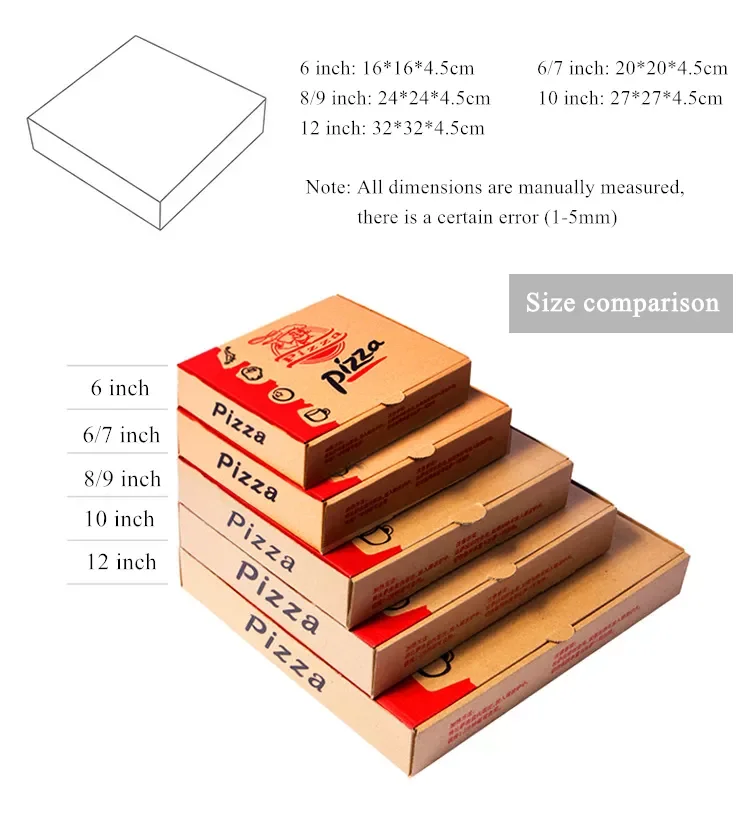 Pizza Slice Box 250G E-flute Paper Single Packaging Carton Takeout ...