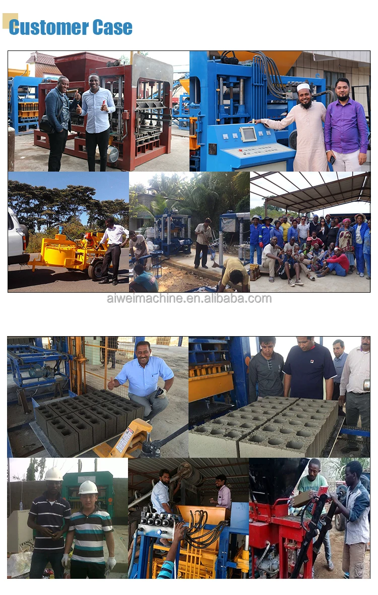 QT4-24 Interlocking Concrete Block Mold Appareil Price Philippines