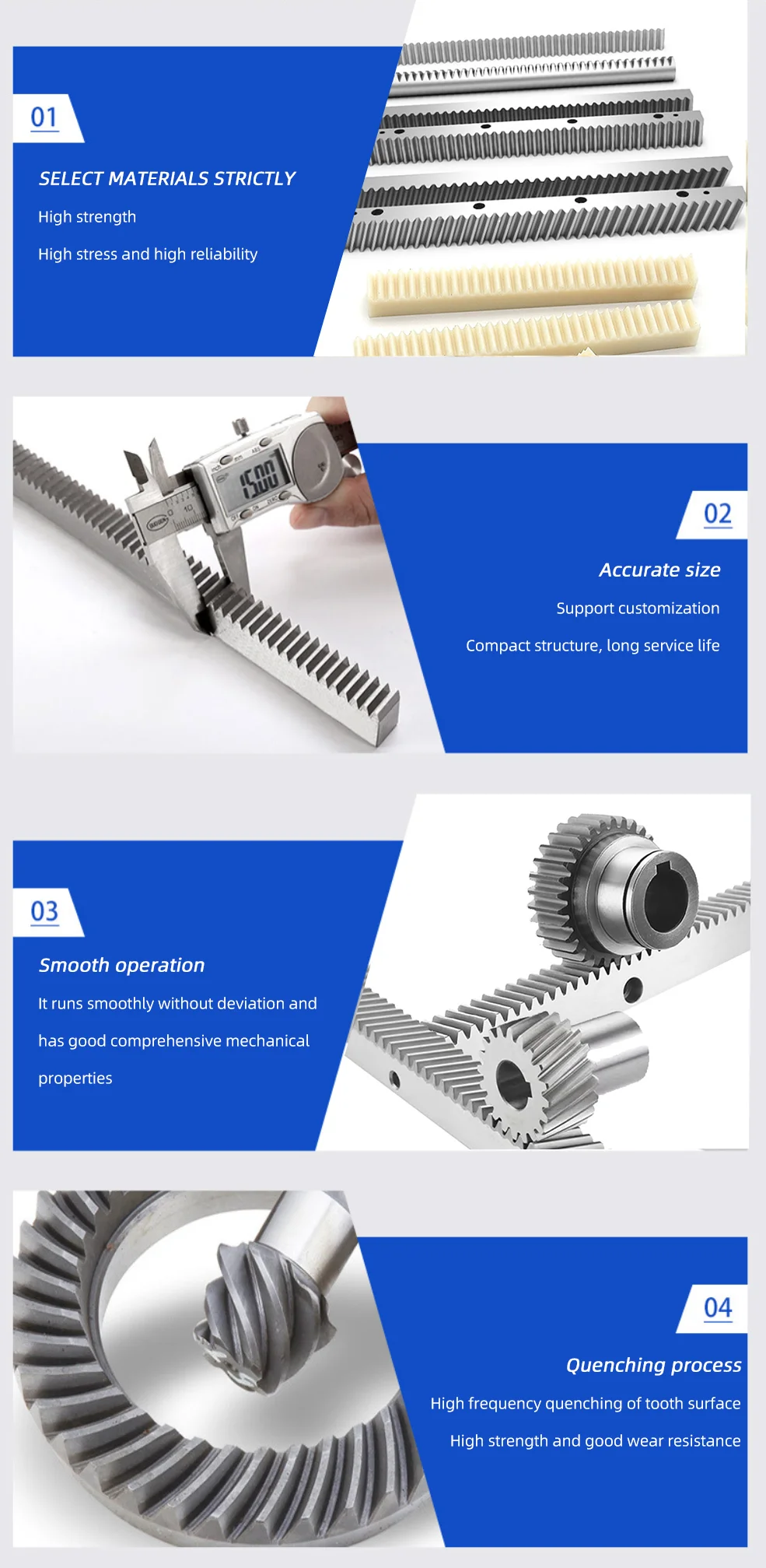 Customized Aluminum Steel Gear Rack And Pinion Made By Ep Gear Rack Customized Aluminum Steel Gear Rack And Pinion Made By Ep Gear Rack