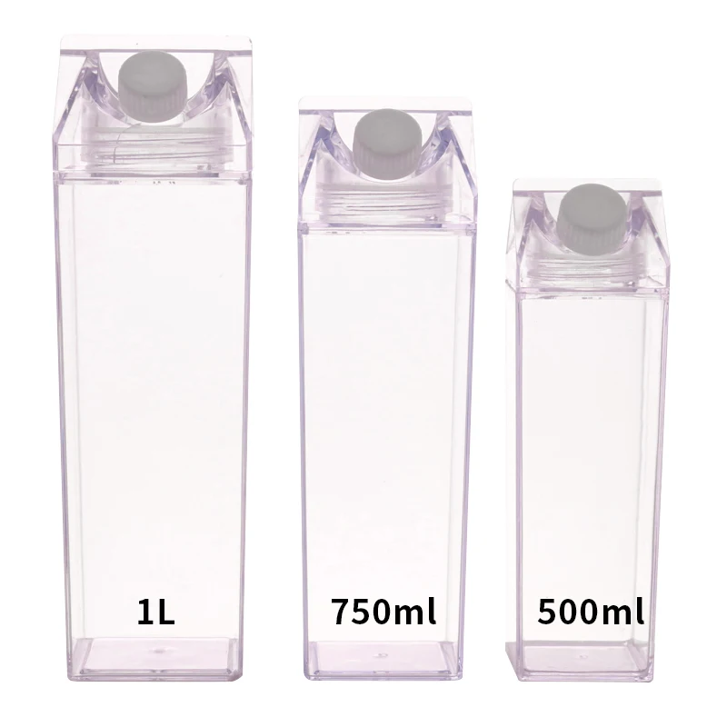 Customized Color Plastic Milk Carton Water Bottle Small Crunch Cup For ...