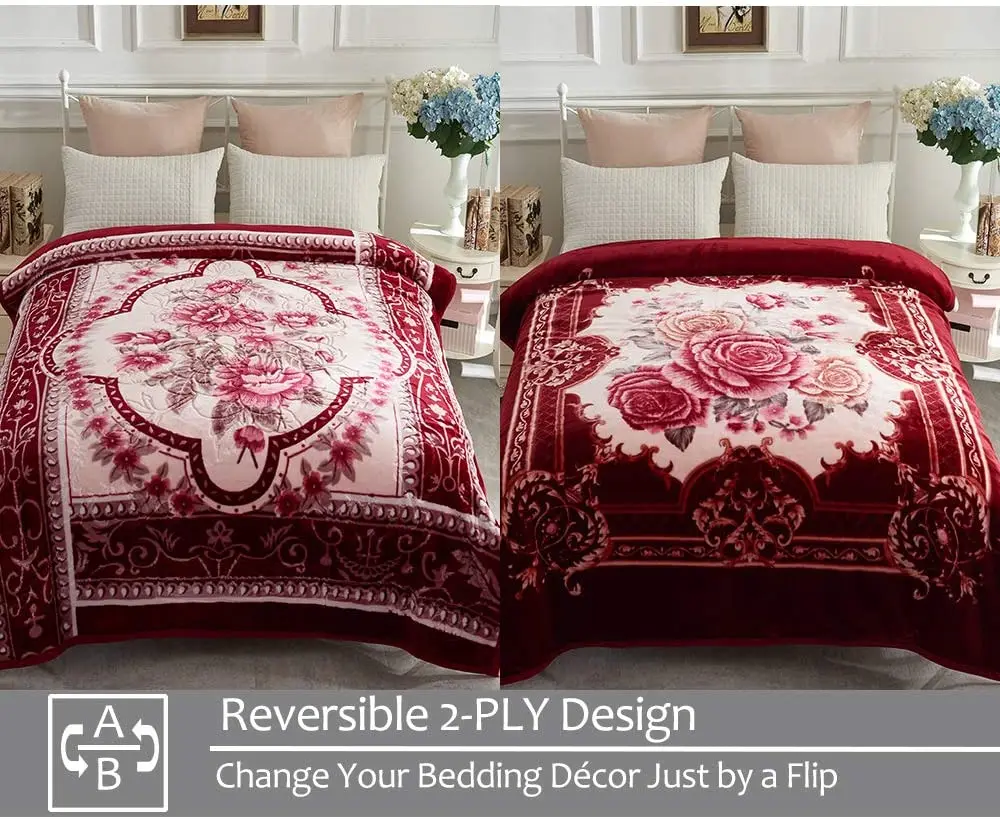 Factory Wholesale Double Layer 2pli Korean Blanket Coperte Cobijas Psra ...