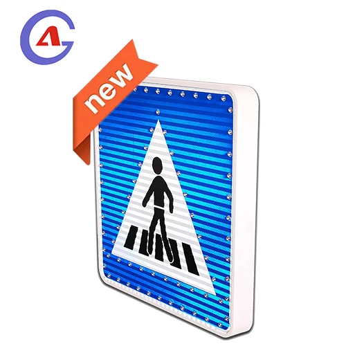 600mm Traffic Safety Pedestrian Crossing Sign Solar LED Sign| Alibaba.com