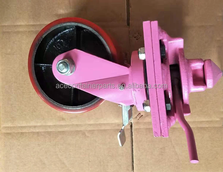 3 Ton Heavy Duty PU Swivel Caster for ISO Shipping Containers