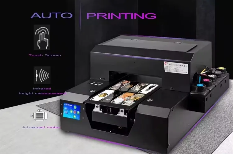 A3/A4 Flatbed UV Printer for Durable PVC & Leather Inkjet