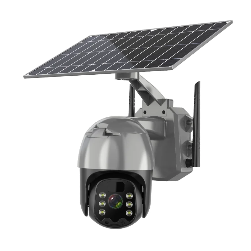 Outdoor Wireless Cctv Solar Powered System Ptz Camera 4g Smart Solar ...